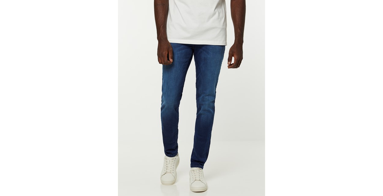 Skinny Stan surf blue hyper stretch Stonewashed + Used | DECADES