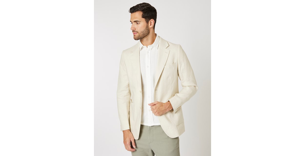 Mr capuchin lin blazer Lemon Verbena | DECADES