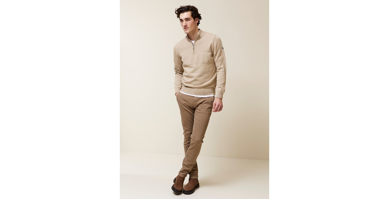 Pascal zipneck Feather Gray | DECADES