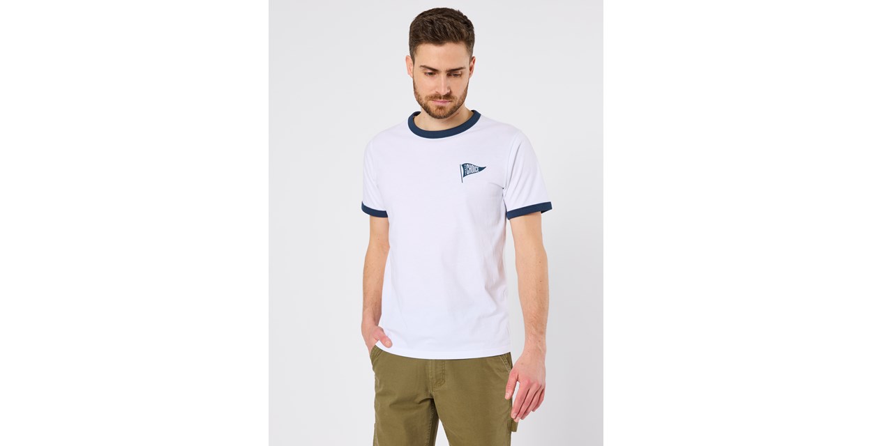 Contrast t-shirt Midnight Navy | DECADES