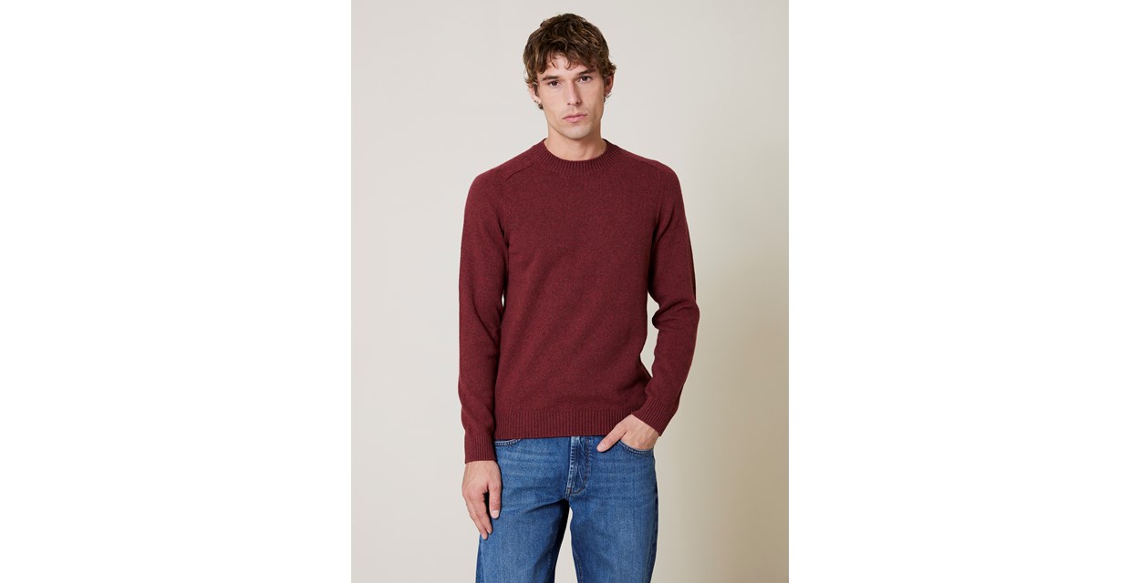 Melange sweater Russet Brown | DECADES